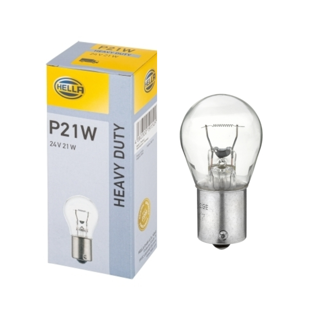 Buy Hella Heavy Duty 24v Tail Lamp Indicator Bulbs BA15s / 21w SCC / No ...
