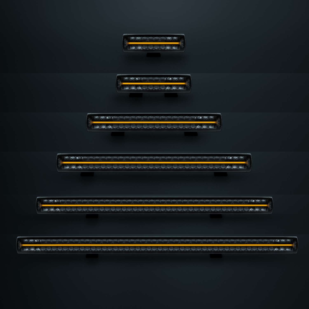 Strands Siberia Double Row Straight Light Bars with Amber / White Posi ...