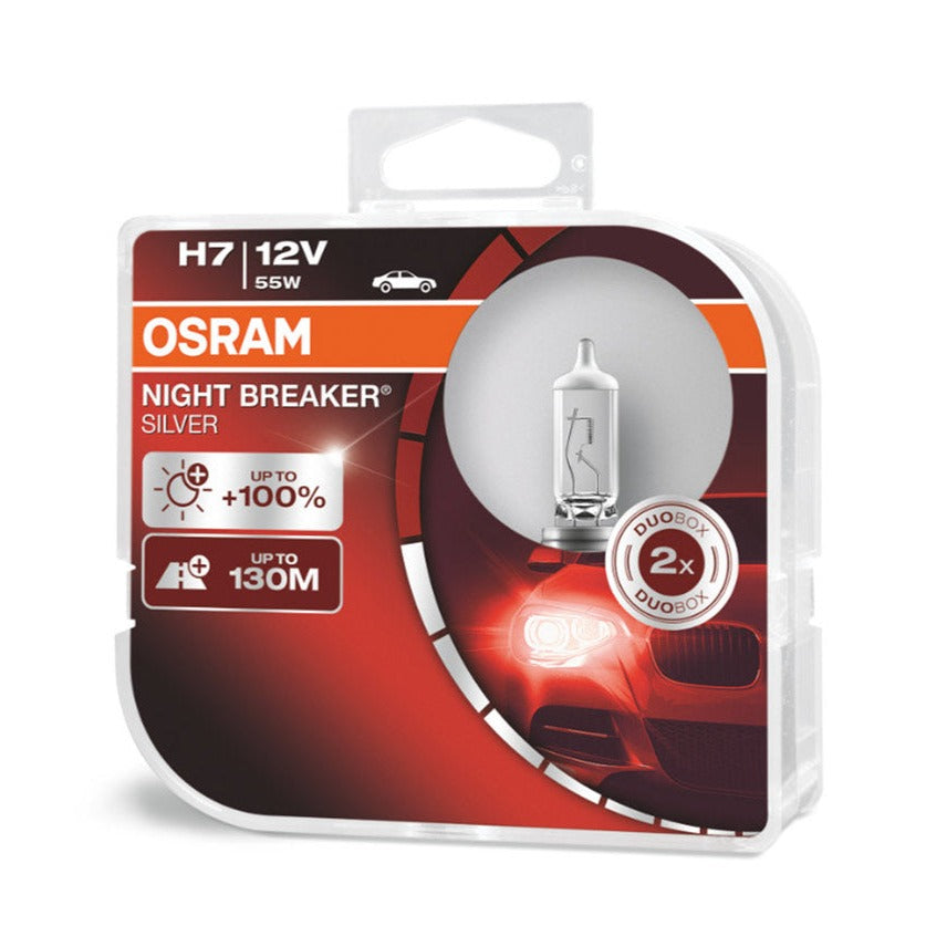 Buy Osram H7 12V NIGHT BREAKER SILVER +100% / Pack of 2 Wholesale ...