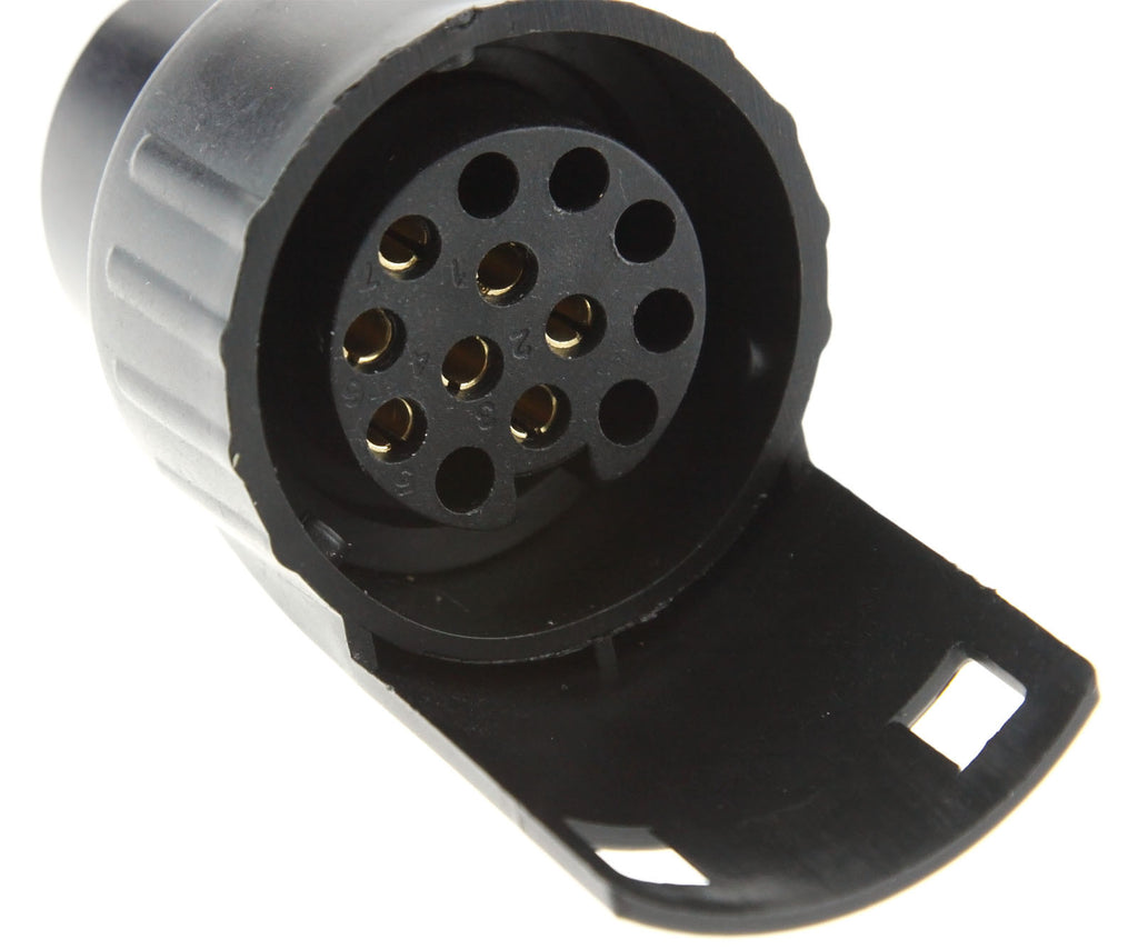 7 to 13 Pin Car Trailer Towbar Towing Socket Adaptor Converter ...