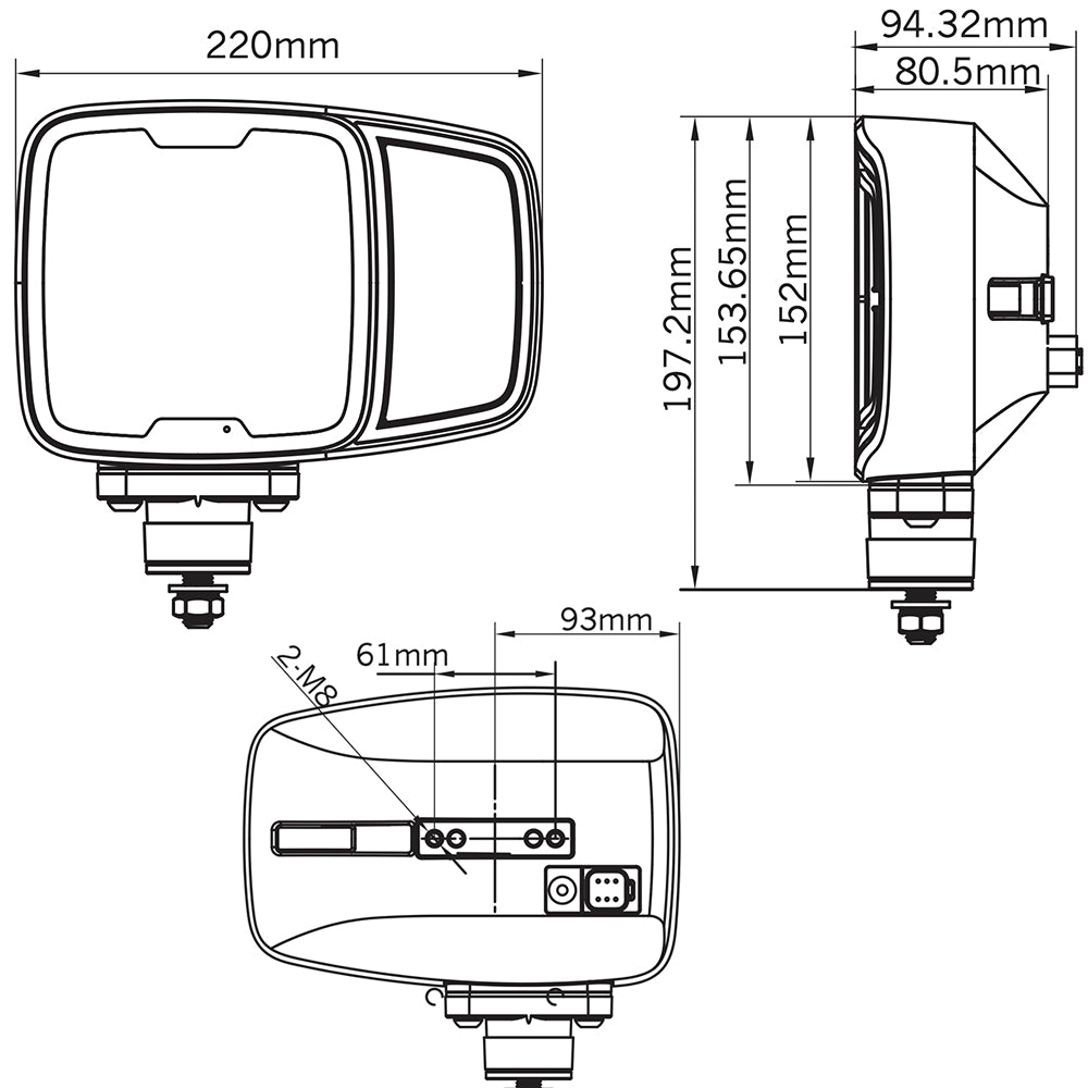 Buy Strands HI-LO LED Lamp with High Beam, Low Beam & Indicator