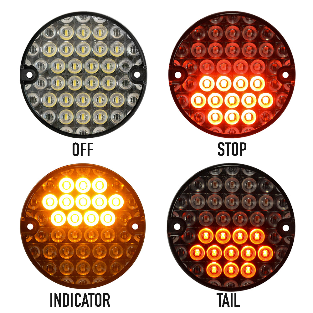 Round 95mm European Style Lamps by LED Autolamps 95 Series